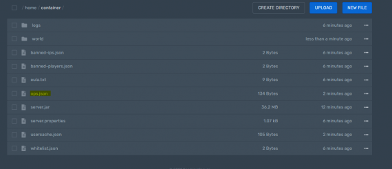 Adding an OP/Admin to Minecraft server using ops.json and op username ...