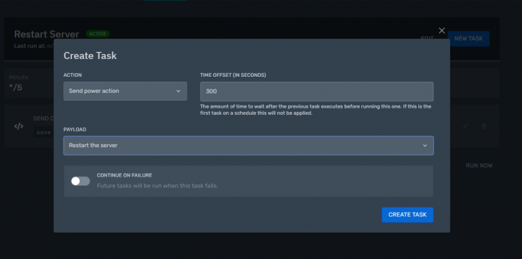 Adding Schedules to the Xgamingserver Panel - Xgamingserver