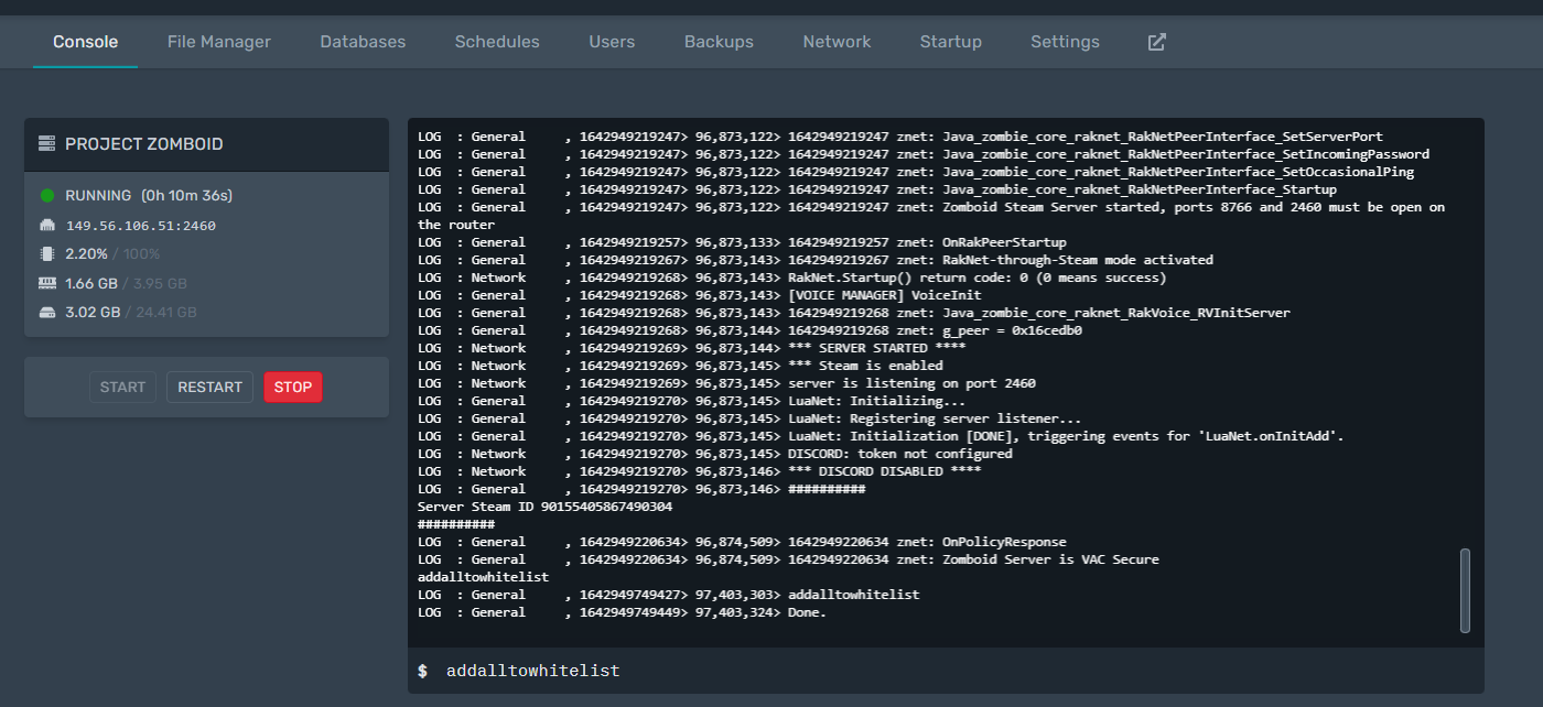 Project Zomboid Server Admin Commands Xgamingserver 9852