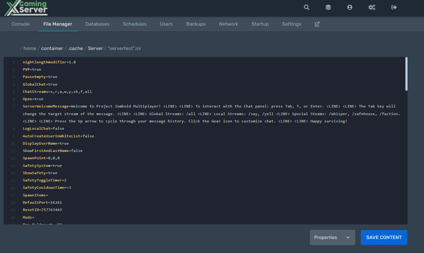 Servertest ini Project Zomboid Server Explained Xgamingserver