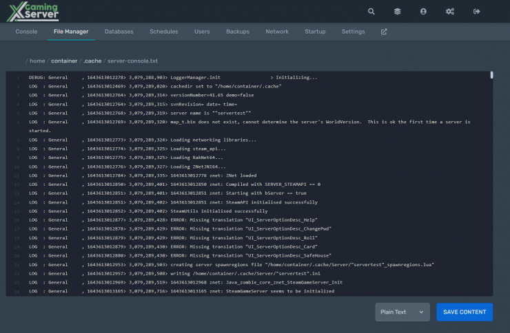 How to check Project Zomboid server logs - Xgamingserver