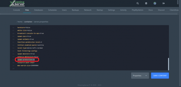 Configuring the Spawn Protection on your Minecraft server - Xgamingserver