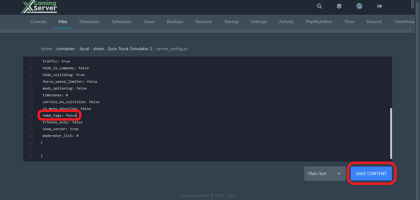 How to disable name tags on your Euro Truck Simulator 2 Server ...