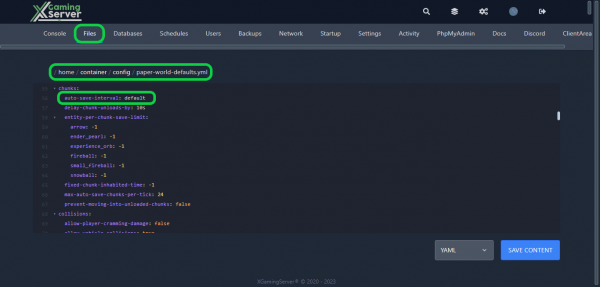 How to configure Auto-Saving on your Minecraft server - Xgamingserver