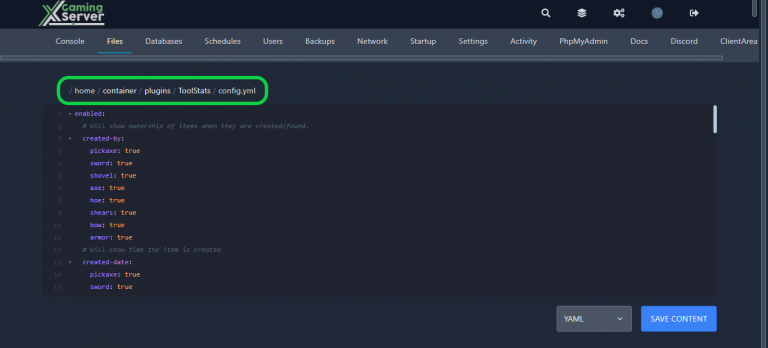 How to see your tools stats in your Minecraft server - Xgamingserver