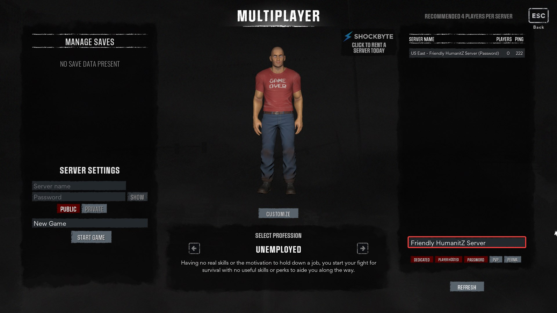 How to Join your HumanitZ Server - Xgamingserver