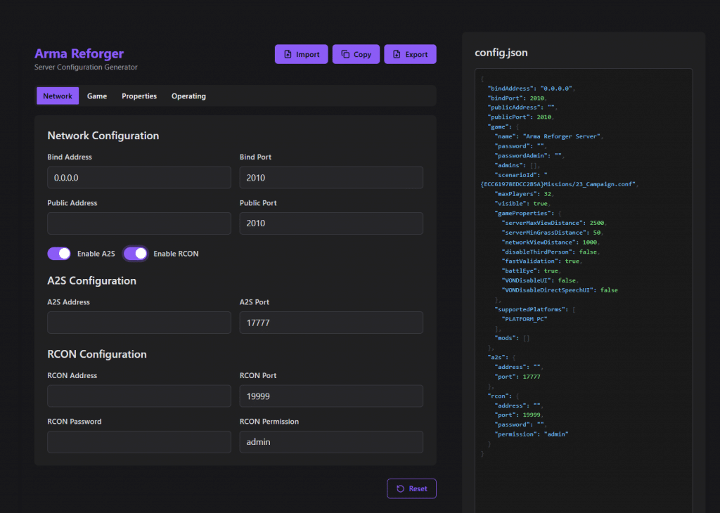 Introducing the Arma Reforger Server Configuration Tool - Xgamingserver
